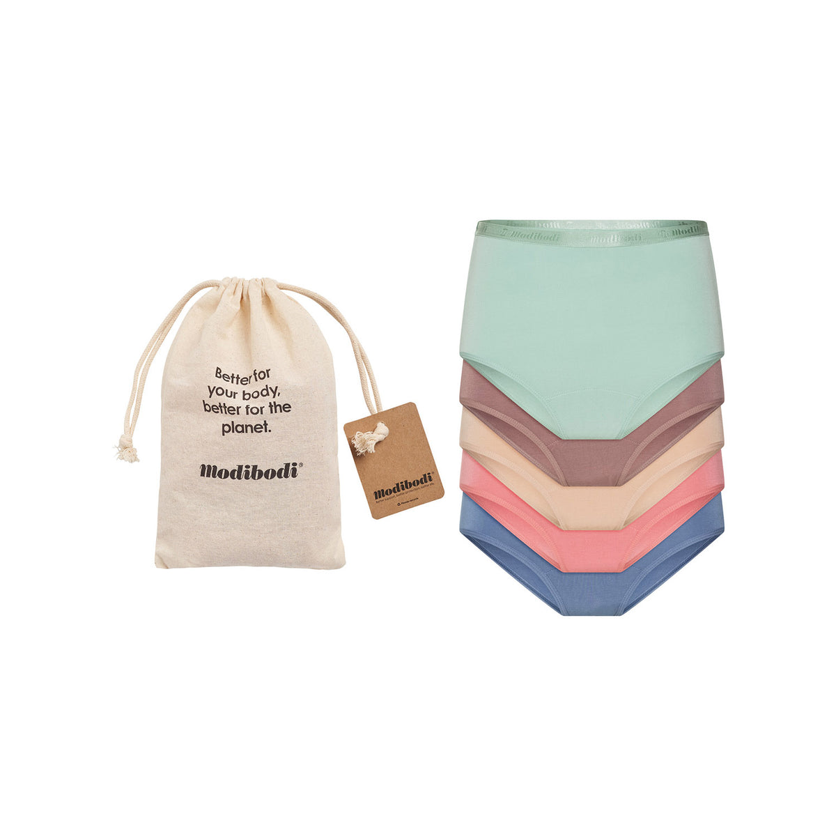 Sweat Proof Classic Full Brief Everyday Bundle Pack in Neutrals Multi ...