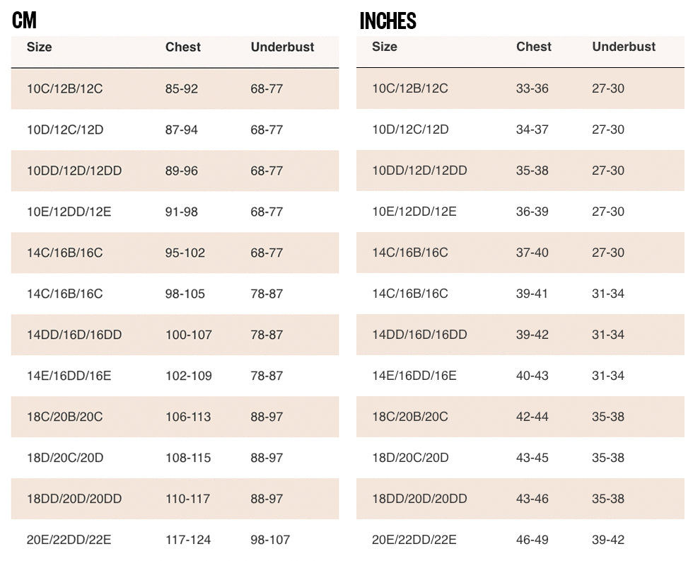 Size Guide – Modibodi AU
