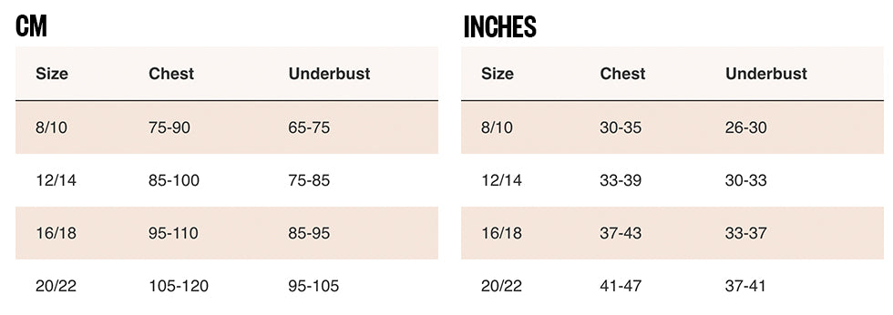 Size Guide – Modibodi AU